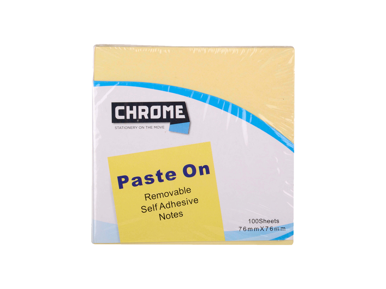 Chrome Sticky Notes ( 75mm * 75mm ) (Pack of 12) - Penrex Chrome Stationery