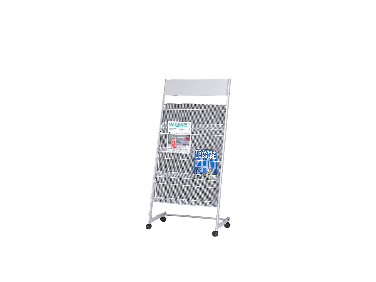 Chrome Magazine Stand - Penrex Chrome Stationery