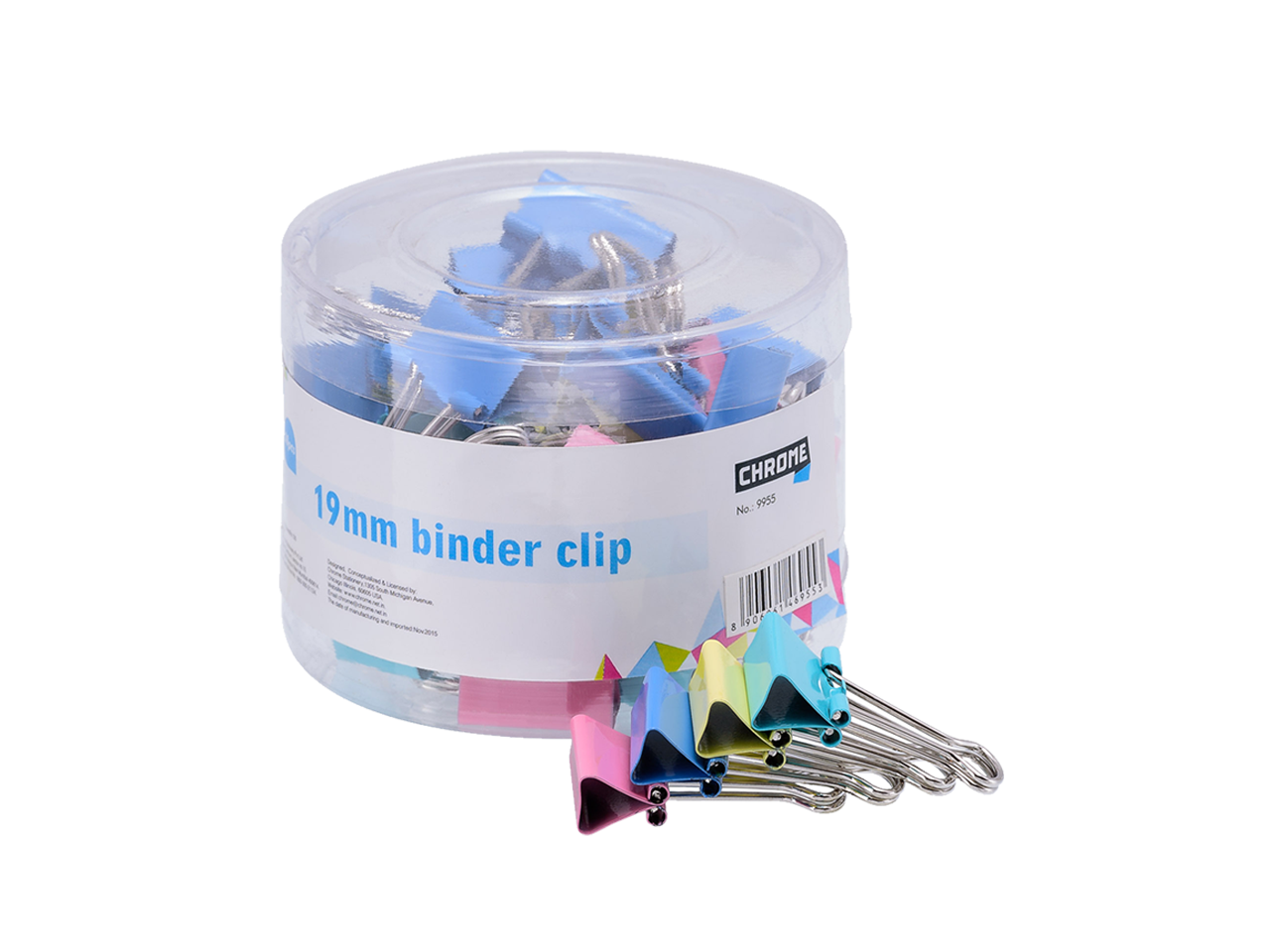 Chrome Binder Clip 19mm (Box of 3) - Penrex Chrome Stationery