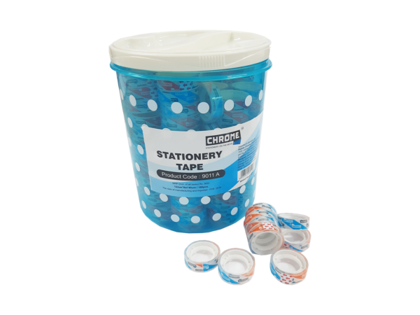 Stationery Tape 12mm*8m*40muc (Pack of 180) - Penrex Chrome Stationery
